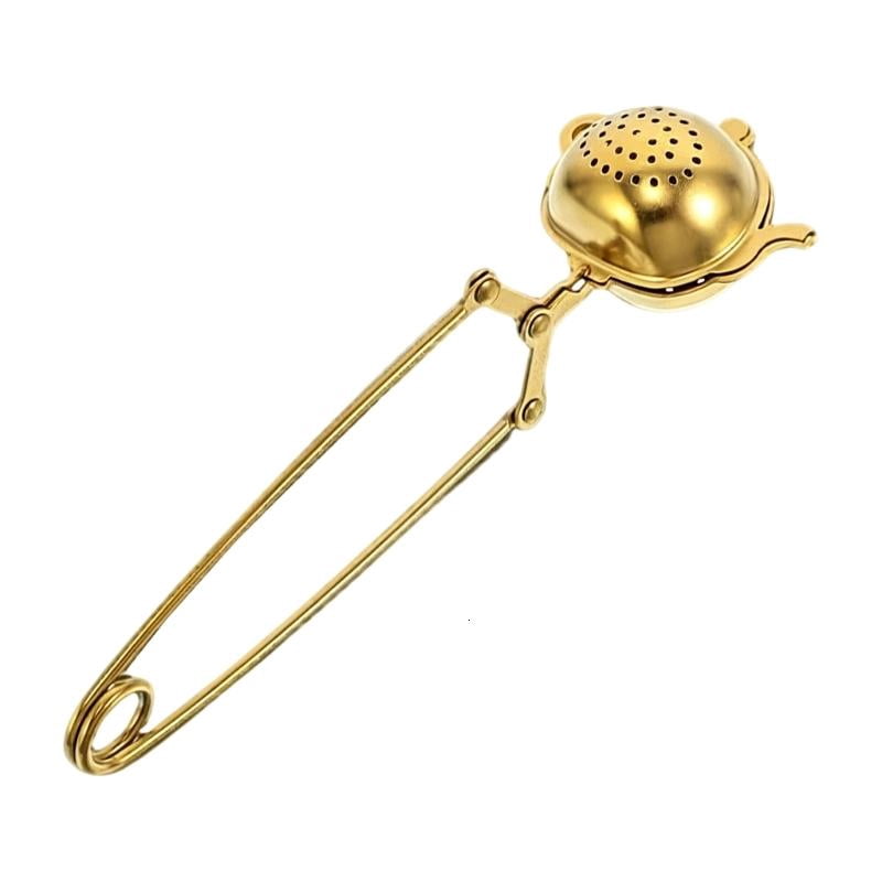 ANXPTIME 304 Stainless Steel Tea Ball Strainer Gold Plated Tea Filter ...