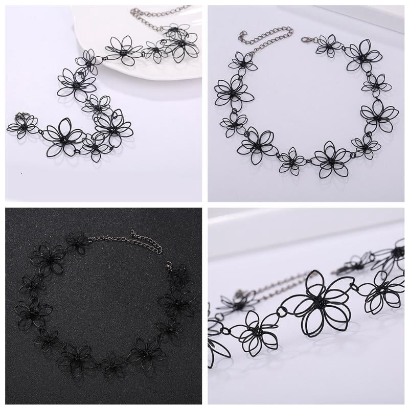 ANXPTIME 36cm Korean Chic Flower Clavicle Chain Necklace Birthday Gift ...