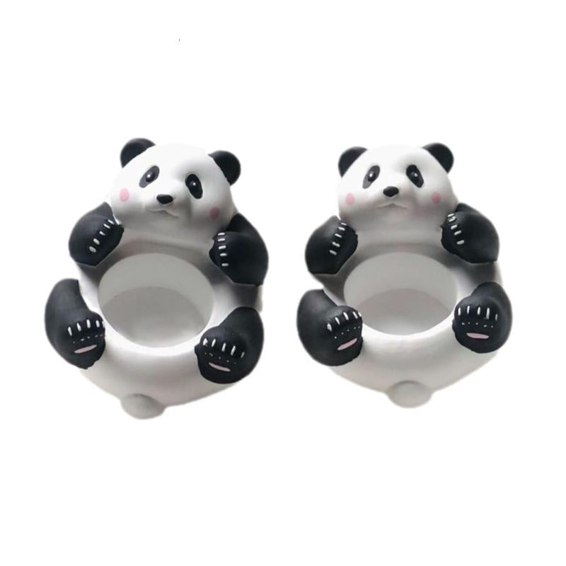 ANXPTIME 3D Panda HandPainted Candlesticks for Decorations and Gift ...
