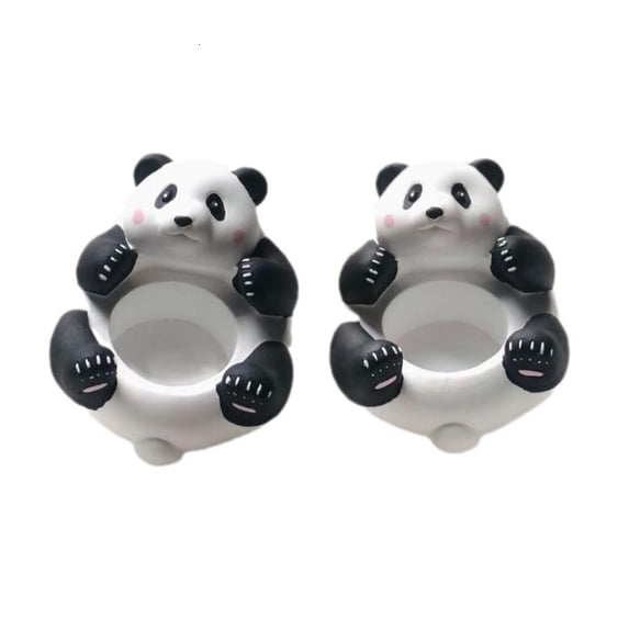 ANXPTIME 3D Panda HandPainted Candlesticks for Decorations and Gift ...