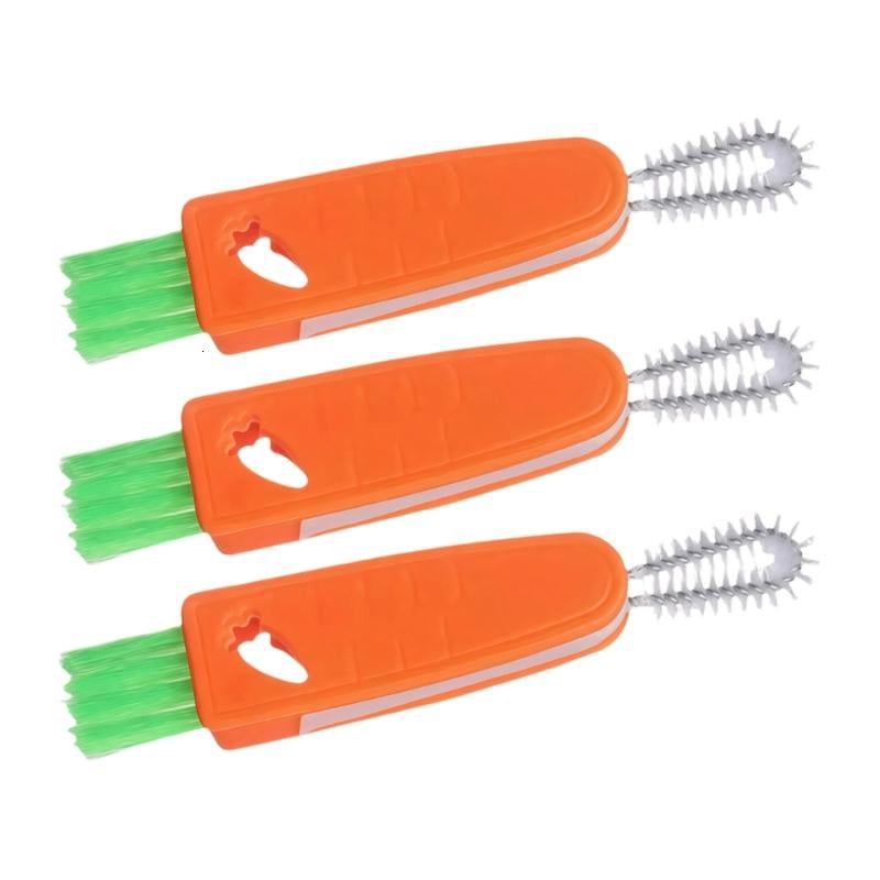 ANXPTIME 3PCS Efficient Carrot Design Brush for Bottle Cup Straw ...