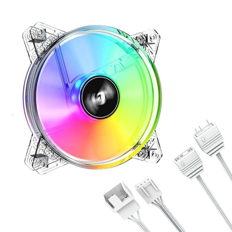 ANXPTIME 4Pin 3Pin ARGB Chassis Fan 12cm PWM ARGB Desktop Host PC ...
