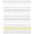 ANXPTIME 50Pcs Acrylic Keychain Blank with Ring Clear for Key Chain ...