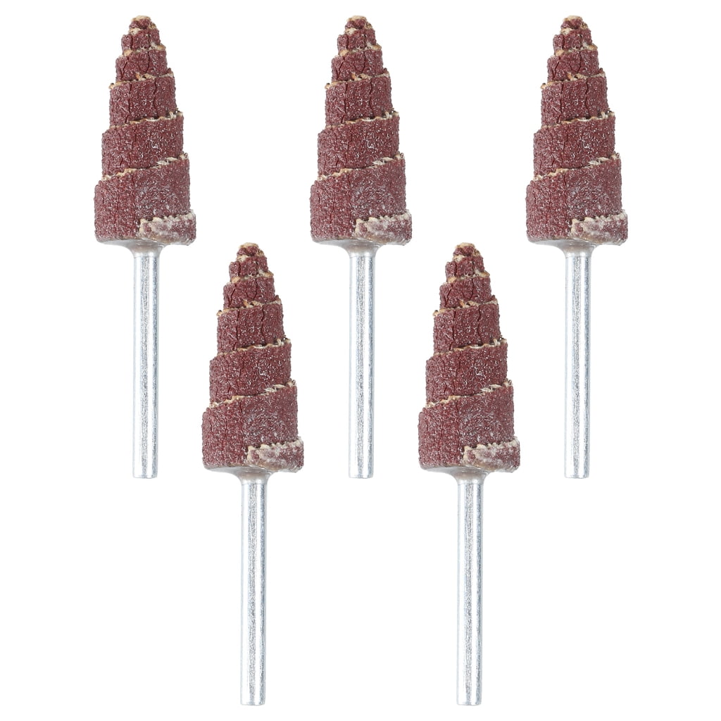 ANXPTIME 5pcs Cone Shape Sandpaper Deburring Flap Wheel Grinding Head ...