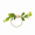 ANXPTIME 6Pcs Green Leaf Napkin Rings Table Decoration for Wedding ...