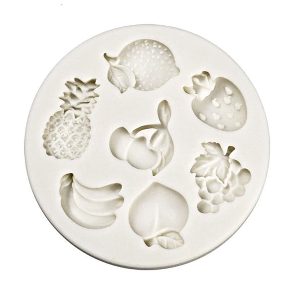 ANXPTIME 8 Cavity 3D Flower Fruit Vegetable Fondant Mold Biscuits Mold ...