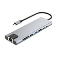 ANXPTIME 8 in 1 Multiport USB C Adapter With HDTV Output USB3.0 USB2.0 ...