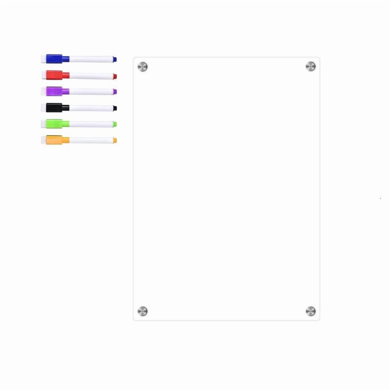 ANXPTIME Acrylic Magnet Erase Board,Small Week Meal Planner,Office ...