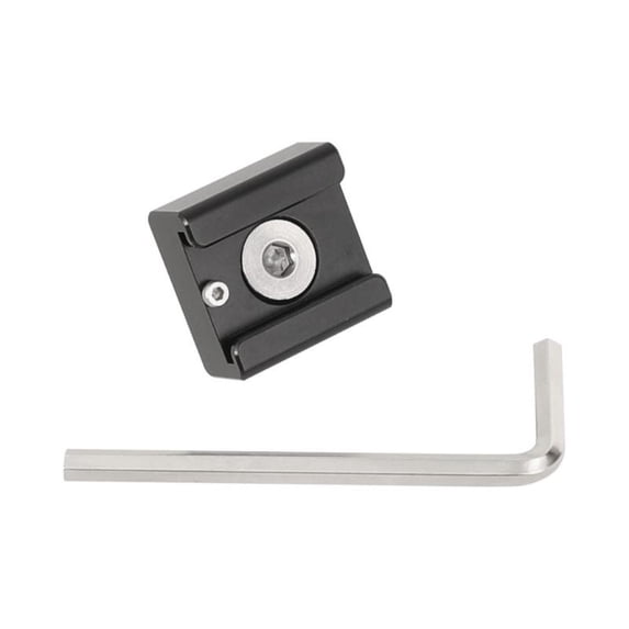 ANXPTIME Aluminum 3/8in-16 Cold Shoe Adapter With Locating Pins Easy ...