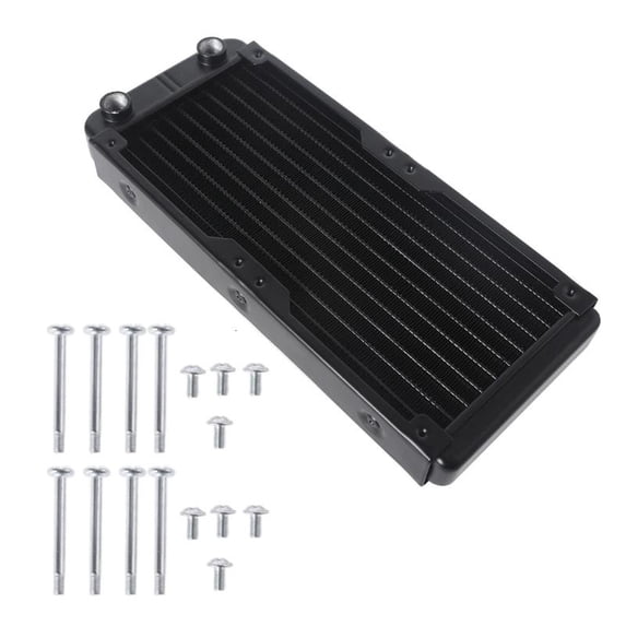 ANXPTIME Aluminum Radiator 10 Row Tubes Heat Exchanger Radiator for CPU ...