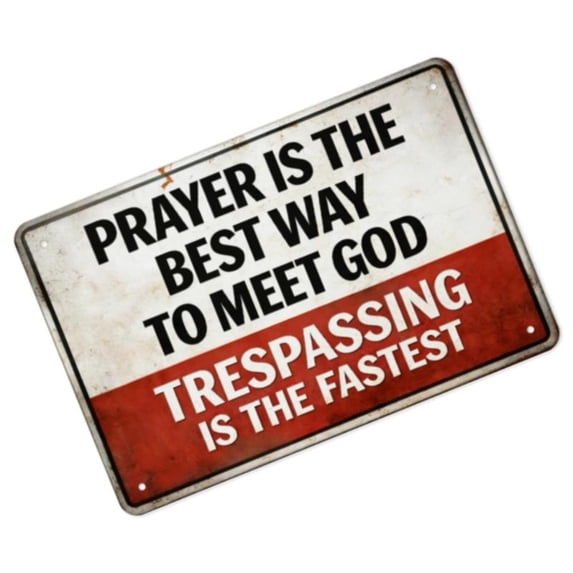 ANXPTIME Antique Iron No Trespassing Sign For Private Property ...