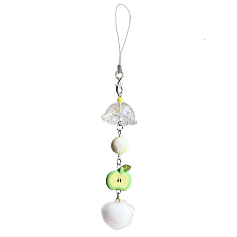 ANXPTIME Apples Keychain Handmade 3D Fruit Pendant Keychain Versatile ...