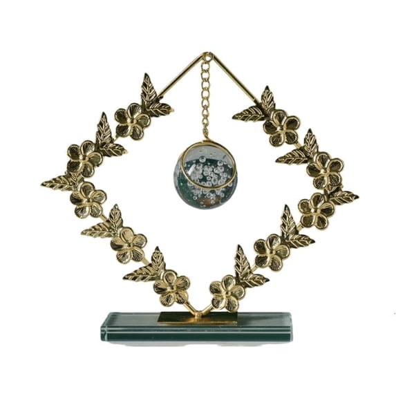 ANXPTIME Artistic Crystal Ball with Metal Wreath for Sophisticated ...