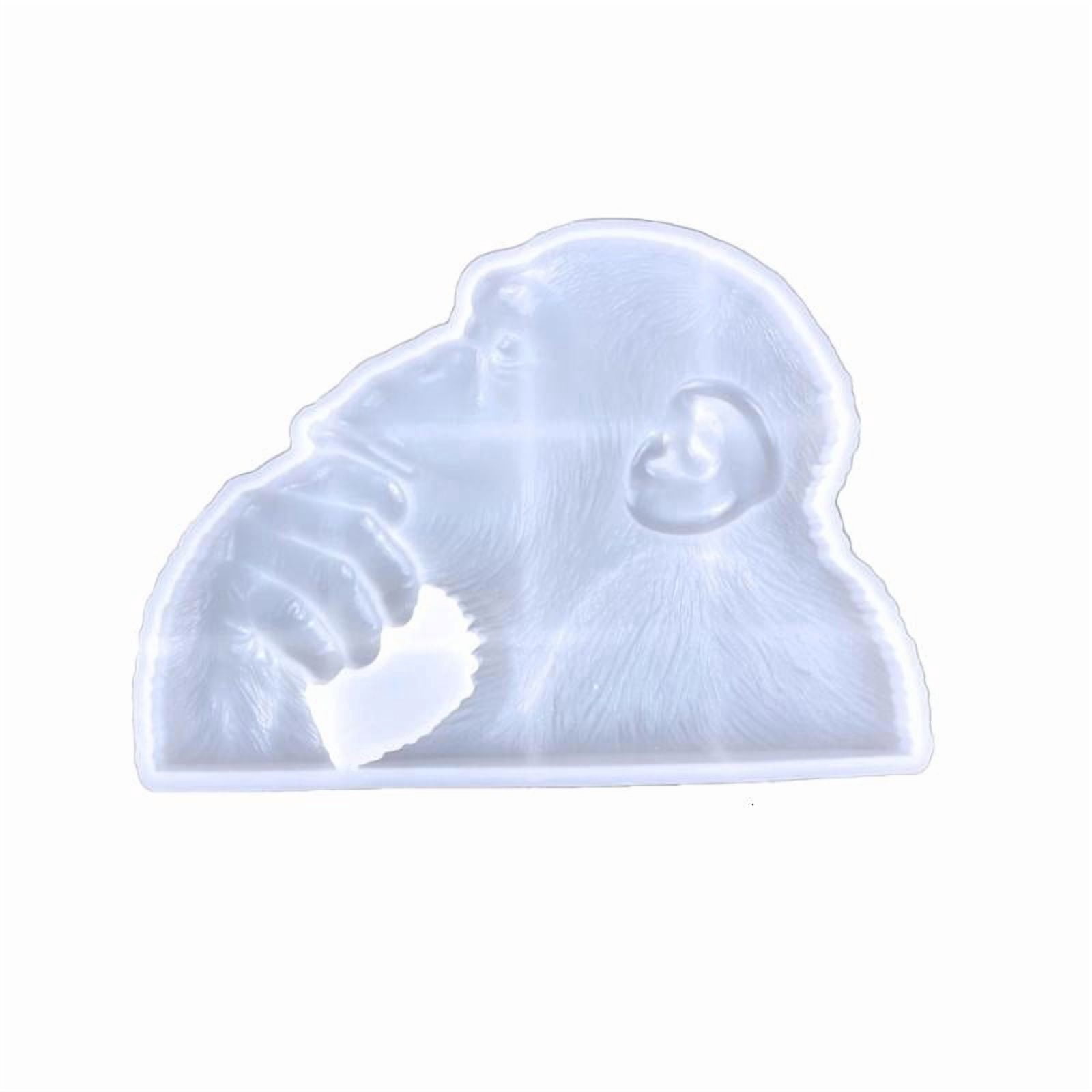 ANXPTIME Artistic Monkey Gypsum Silicone Mold for Creative Workshops ...