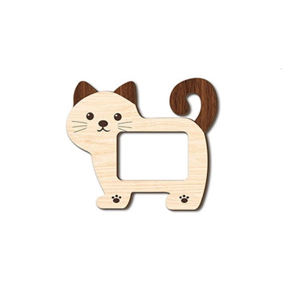 ANXPTIME Artistic Wood Photo Display In Shape Cats Dog Design Picture ...