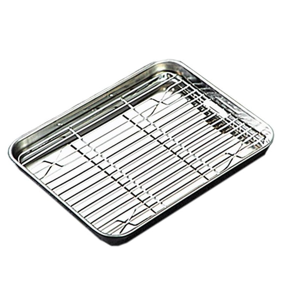 ANXPTIME Baking Sheet Tray with Removable Rack Set Stainless Steel ...