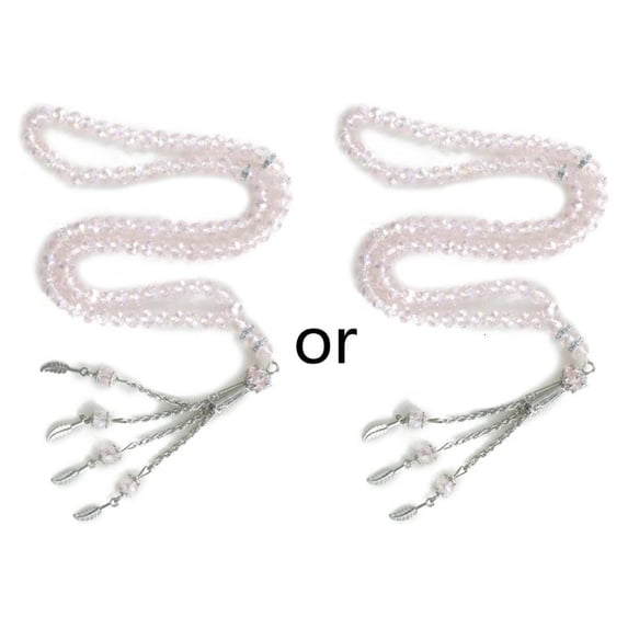 ANXPTIME Bright Islam Prayer Crystal Rosary Worship Ceremony Religious ...