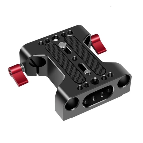 ANXPTIME Camera Base Plate 15mm Rail Rod Support System with 1/4 3/8 ...