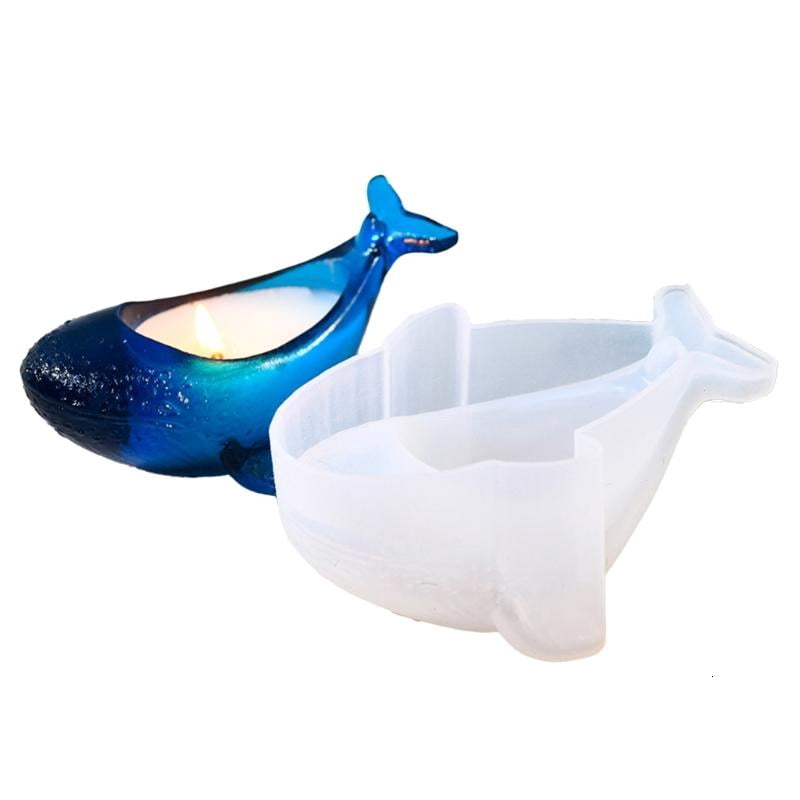 ANXPTIME Candle Holder Molds Whale Shape Unique Resin Craft Moulds ...