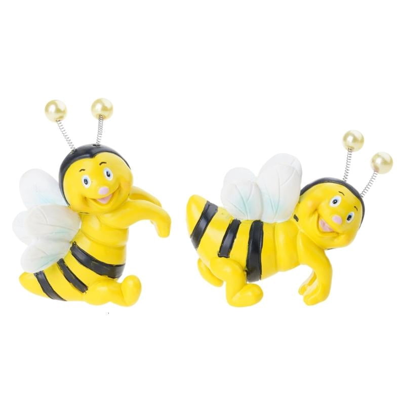 ANXPTIME Cartoon Bees Decorations Resin Wing Statues for Indoor and ...