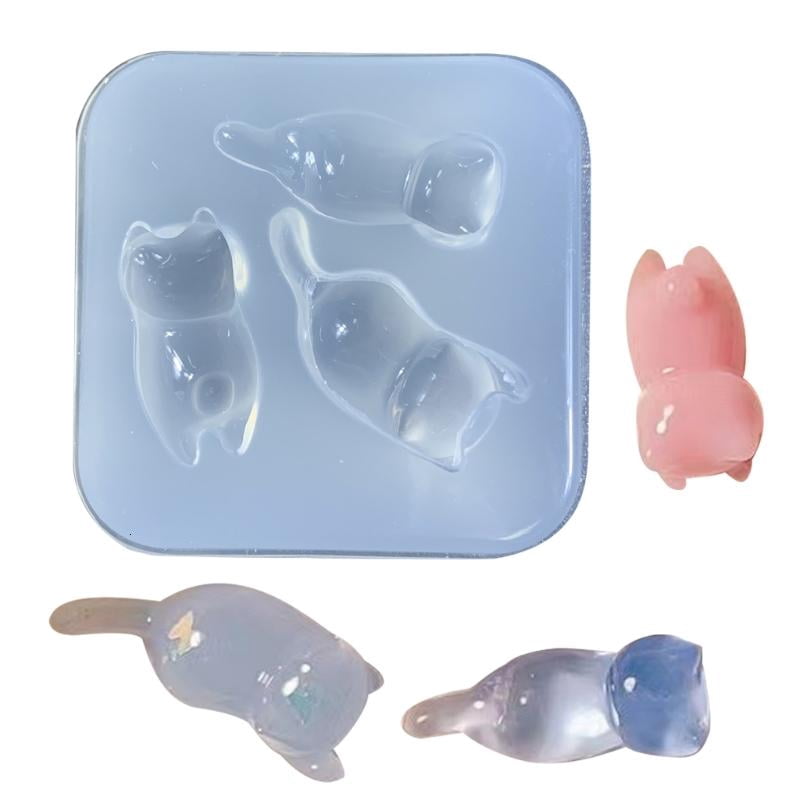 ANXPTIME Cat Silicone Mold DIY Crafts Mould Goldfishes Themed Jewelry ...