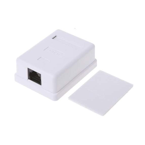 ANXPTIME Cat5e RJ45 Surfaces Mount Box Desktop Information Junction Box ...
