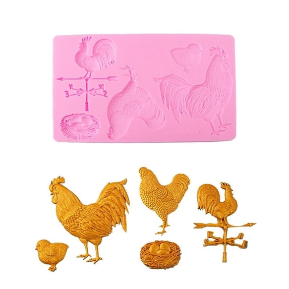 ANXPTIME Chocolate Moulds Chicken Nest Shaped Baking Molds Fondant ...