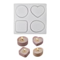 ANXPTIME Christmas Silicone Candle Mould Cup Shape for Craft and Home ...