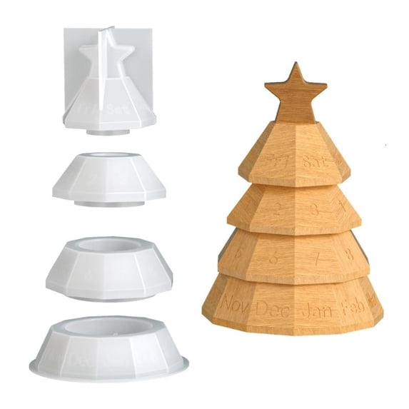 ANXPTIME Christmas Tree Storage Box Mold Jewelry Organizers Silicone ...