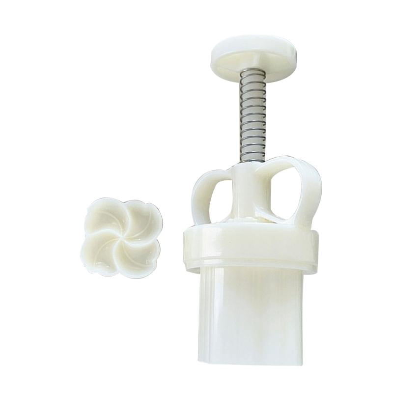 ANXPTIME Cookie Stamp 3D Flower Shape Moon Cake Molds Hand-Pressure ...