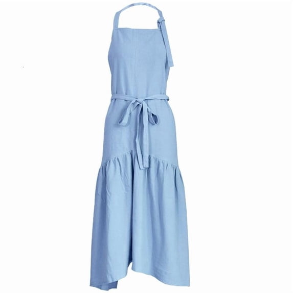 ANXPTIME Cooking Apron Plain Work Apron Pinafore Dress Waitress Servant ...