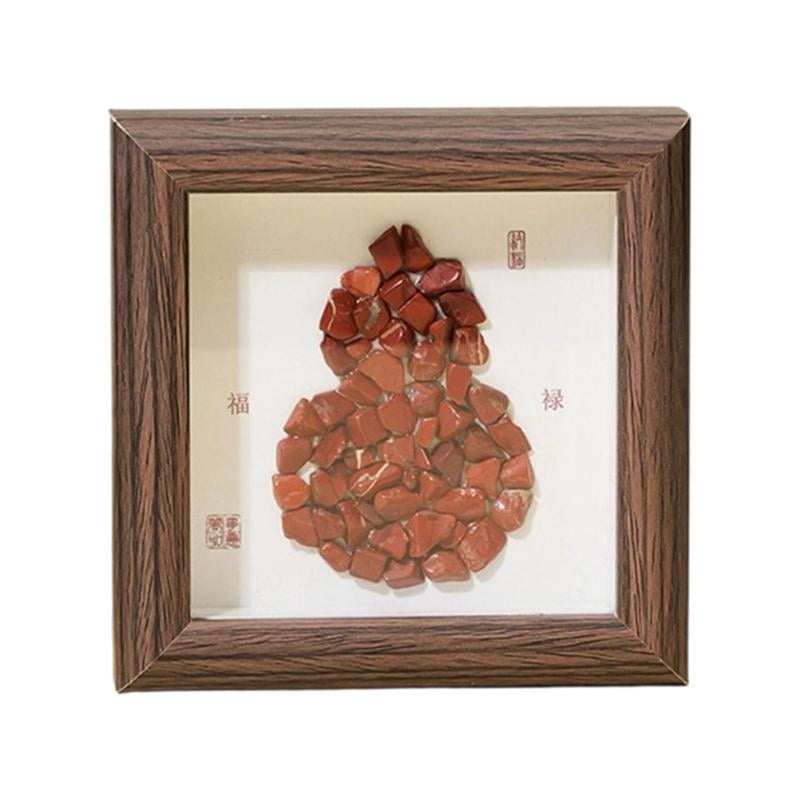 ANXPTIME Crystal Gourd Photo Frame Decors Feng Shui Ornament Decorative ...