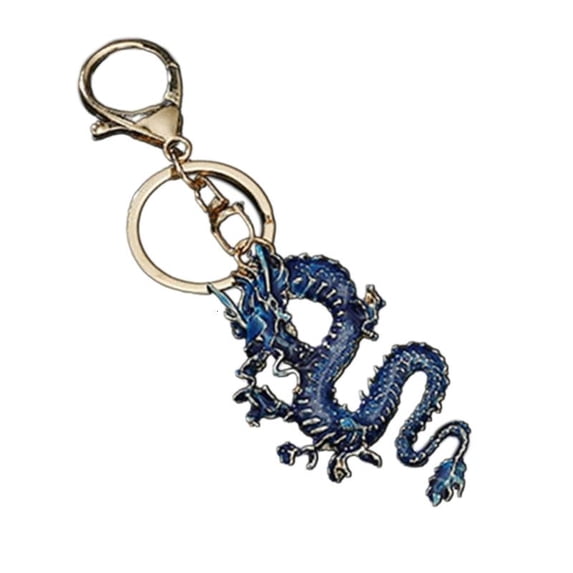 ANXPTIME Crystal Keychain Chinese Dragon Pendant Keyring Stylish Mobile ...