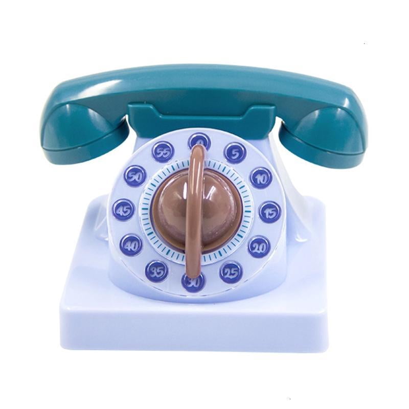 ANXPTIME Cute Cartoon Telephone Shaped Kitchen Timer Mechanical Wind up ...