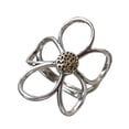 ANXPTIME Dating Rings Flower Open Rings Adjustable Finger Rings Hollow ...
