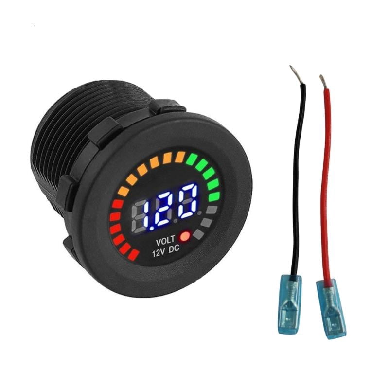 ANXPTIME Digital Voltmeter for Car Boat Voltage Panel Meter LED Display ...