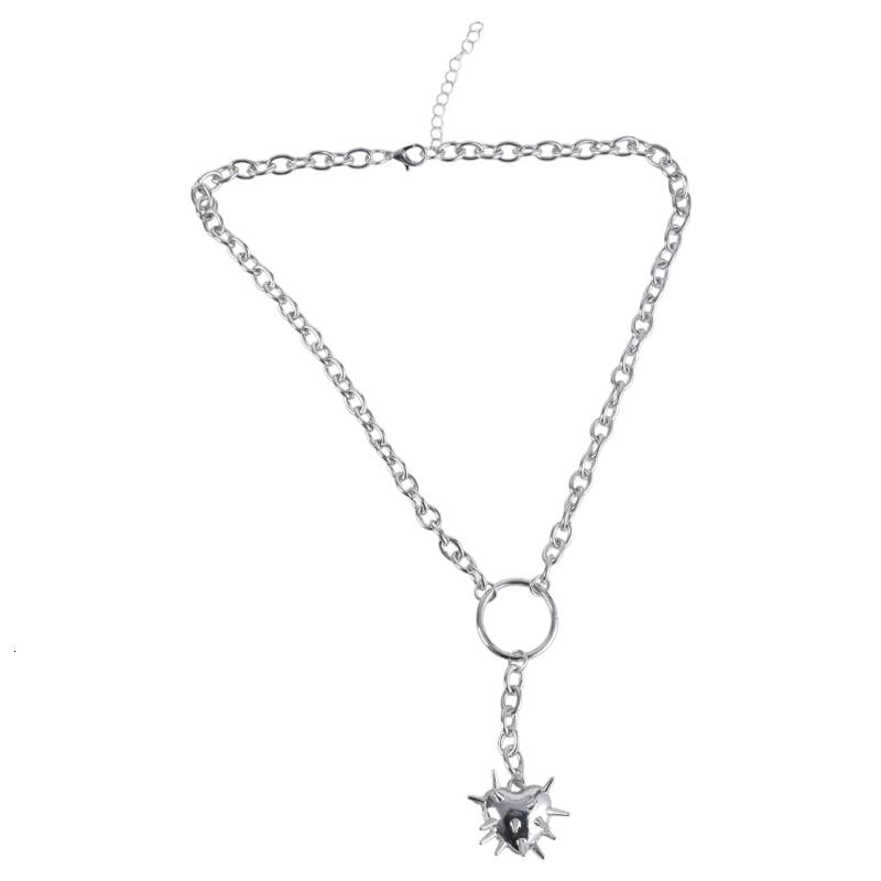 ANXPTIME Distinctive Alloy Heart Necklace with Thorns for Casual to ...