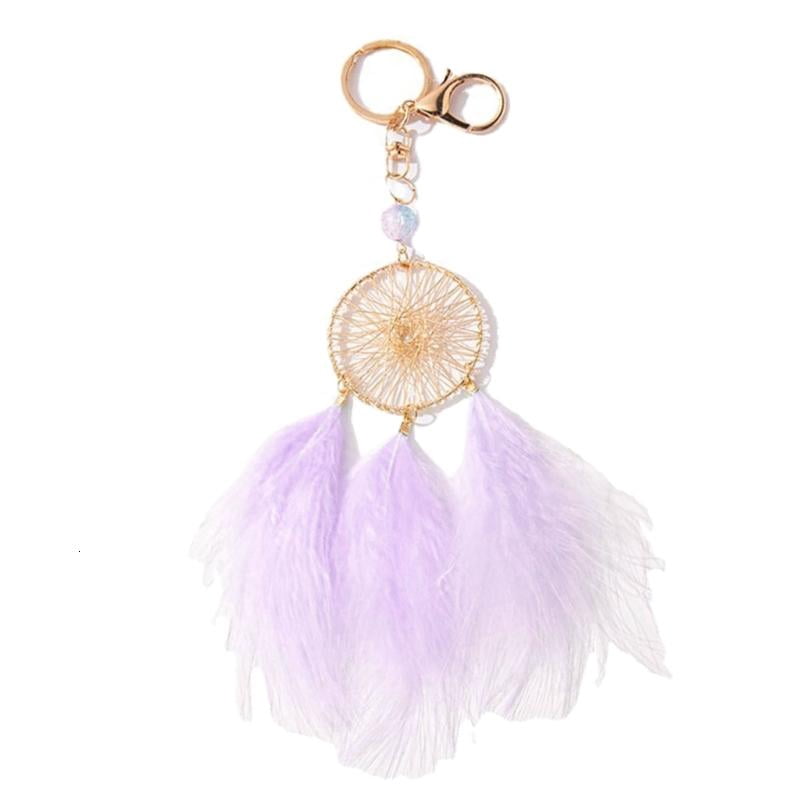 ANXPTIME Dream Catcher Charm Keychains Women Car Keyring Ornament Keys ...