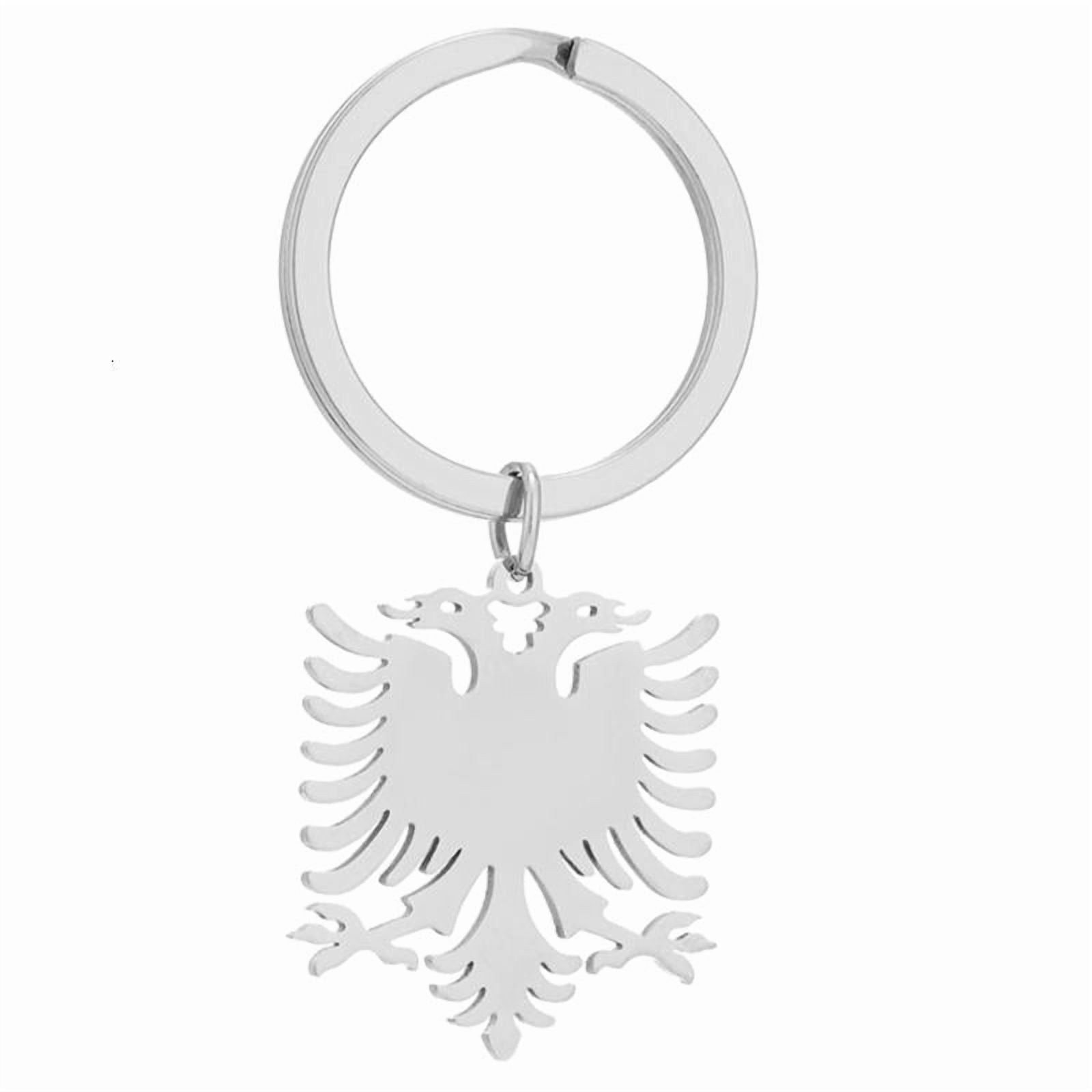 ANXPTIME Durable Albanian Eagle Keychain Fade Resistant Pendant Key ...