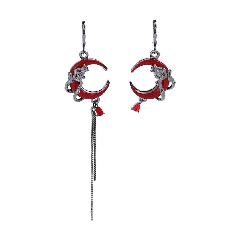 ANXPTIME Elegant Crescent Dangle Earrings Jewelry Distinctive Bohemian ...
