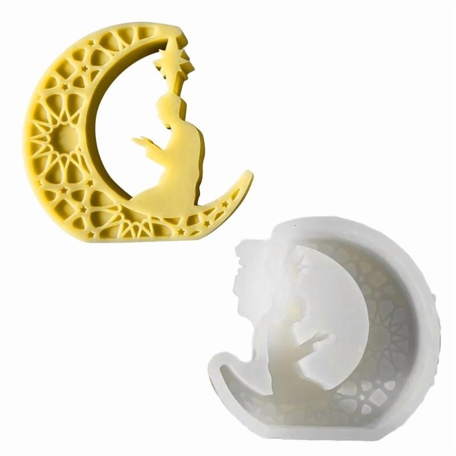 ANXPTIME Epoxy Resin Moulds Moon Shape Perfect for Crafting Pendants ...