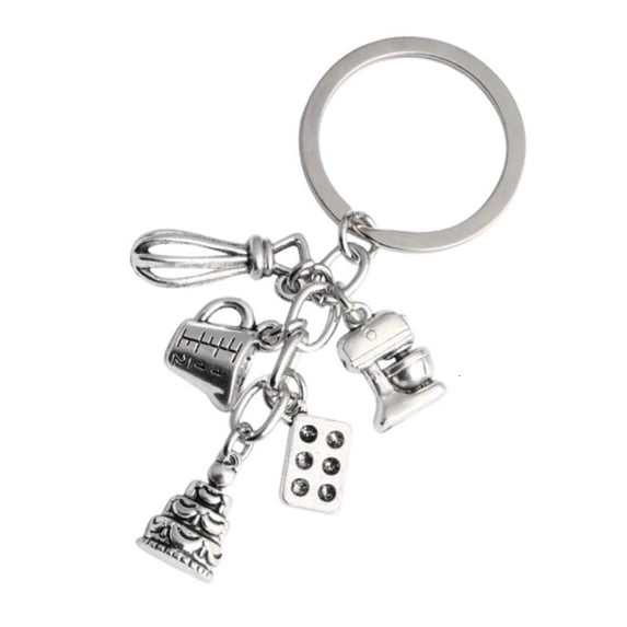 ANXPTIME Fashion Cooking Keychain Ensembles with Whisk Measuring Cup ...