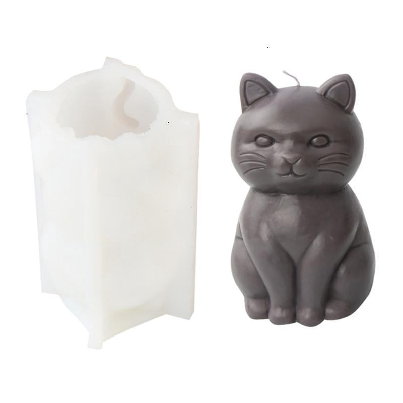 ANXPTIME Fat Cat Silicone Mold for DIY Candle Ornaments Mould ...