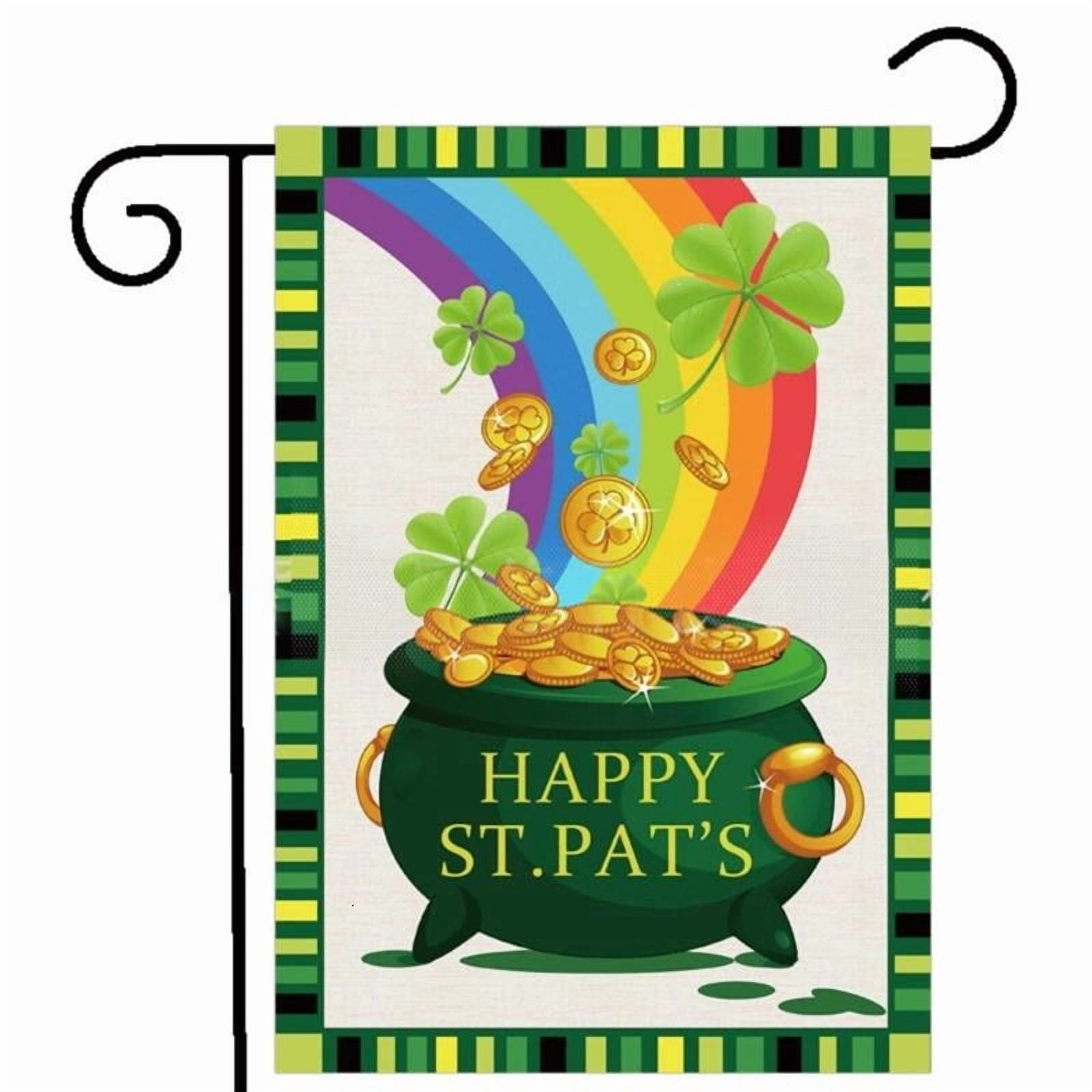 ANXPTIME Festive Outdoor Flag for Spring StPatricks Day Celebration ...