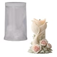 ANXPTIME Fish Tail Flower Cylindrical Silicone Mould For Making Candle ...