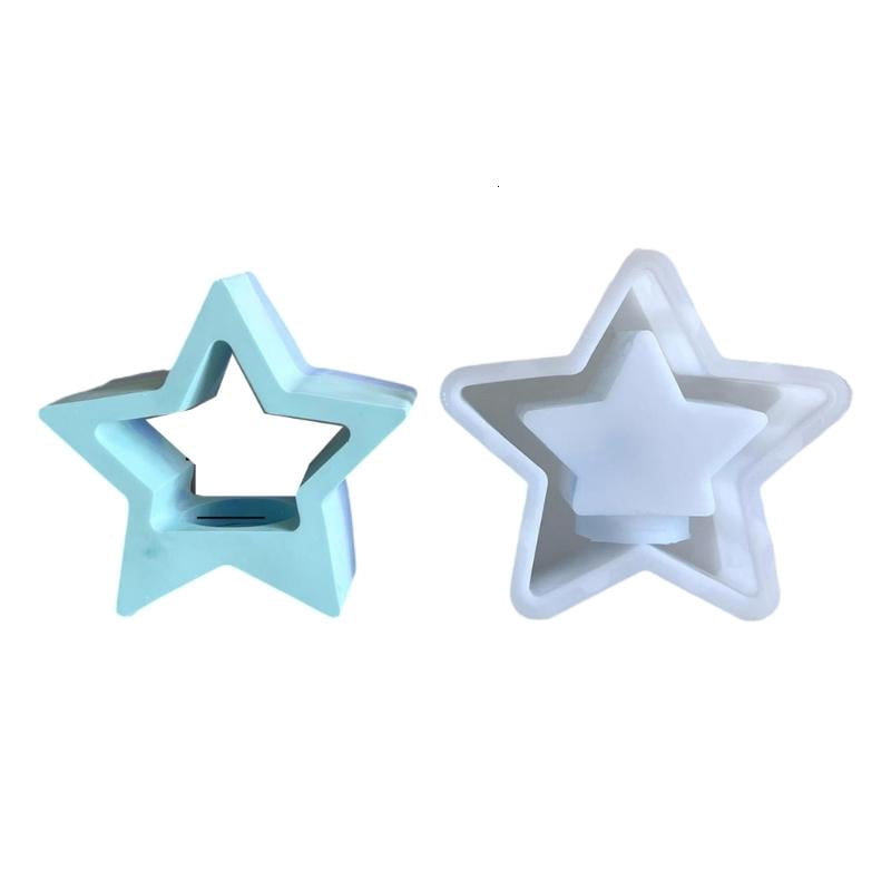 ANXPTIME Flexible Silicone Craft Mold in Star Shape for Delicate Candle ...