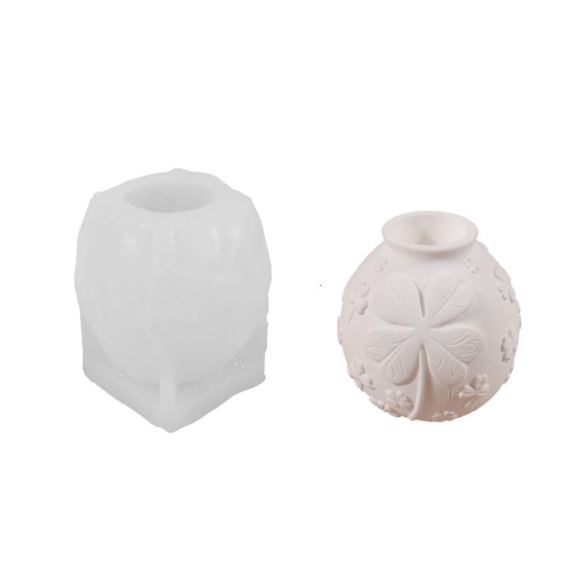 ANXPTIME Flower Carving Vase Silicone Molds For Candle Holder Vase ...