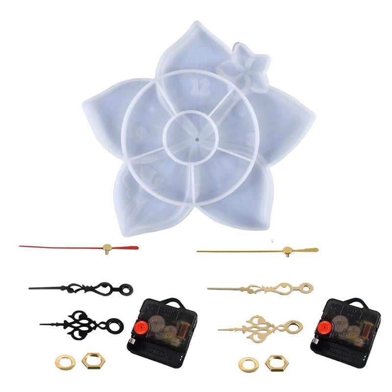 ANXPTIME Flower Silicone Mold Clock Dial Trays Make Cake Dessert Smooth ...