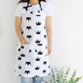 ANXPTIME Full Cotton Kitchen Apron with Pockets Adjustable Cloud ...
