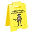 ANXPTIME Funny Prank Gift Hold on Partner I'm Overstimulated Desk Sign ...